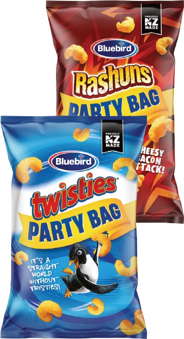 Bluebird Twisties, Burger Rings, Rashuns or Cheezels 190-210g ...