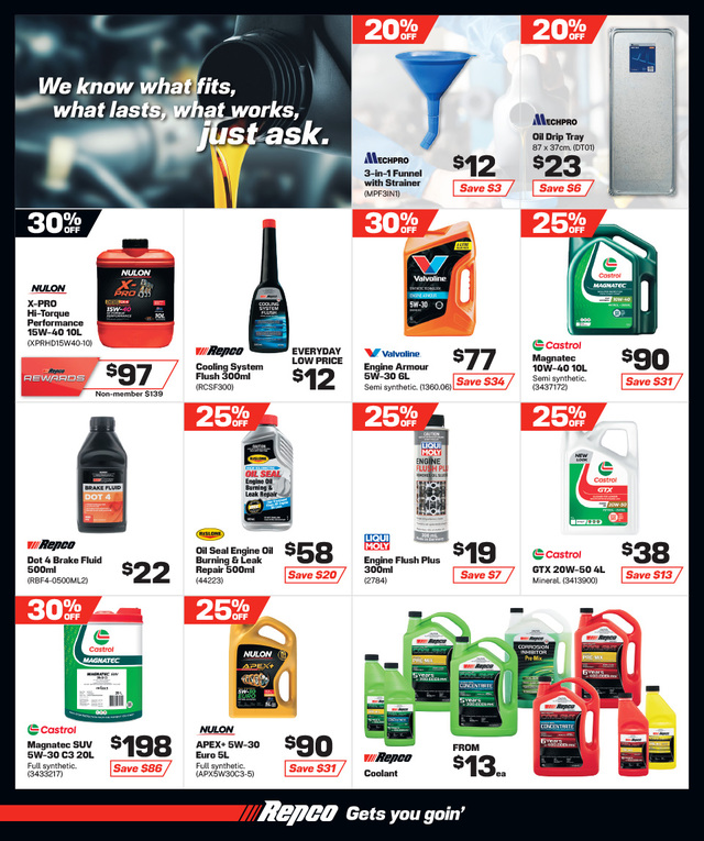 Repco - Sorted for this season? We’ll help get you there.